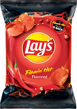 Papas RUFFLES® Flamin' Hot sabor queso cheddar con crema agria | Flamin ...